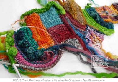 Knitting with Unspun Roving Tutorial – Traci Bunkers : Bonkers Handmade ...