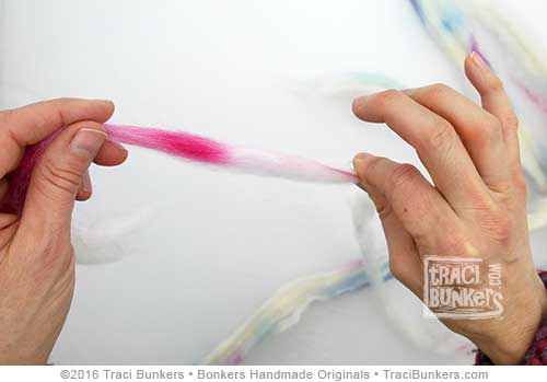 Knitting with Unspun Roving Tutorial – Traci Bunkers : Bonkers Handmade ...