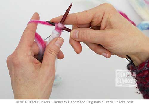 Knitting with Unspun Roving Tutorial – Traci Bunkers : Bonkers Handmade ...