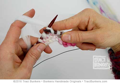 Knitting with Unspun Roving Tutorial – Traci Bunkers : Bonkers Handmade ...